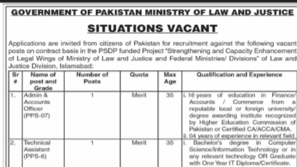 MINISTRY of Law And Justice Vacant Positions 2023 - Opportunities Finder
