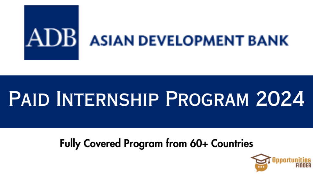Asian Development Bank Internship Program | Opportunities Finder