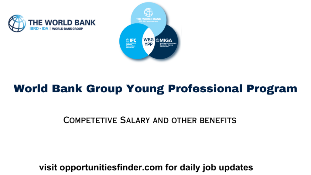 World Bank Group Young Professional Program| WBG YPP 2023 ...